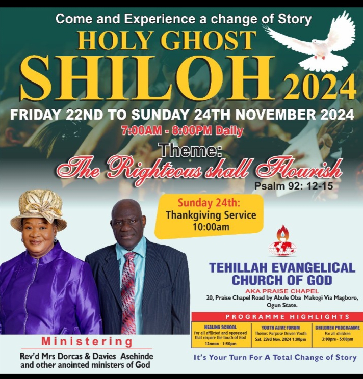 Tehillah Evangelical Church, Makogi Presents Holy Ghost Shiloh 2024 ...